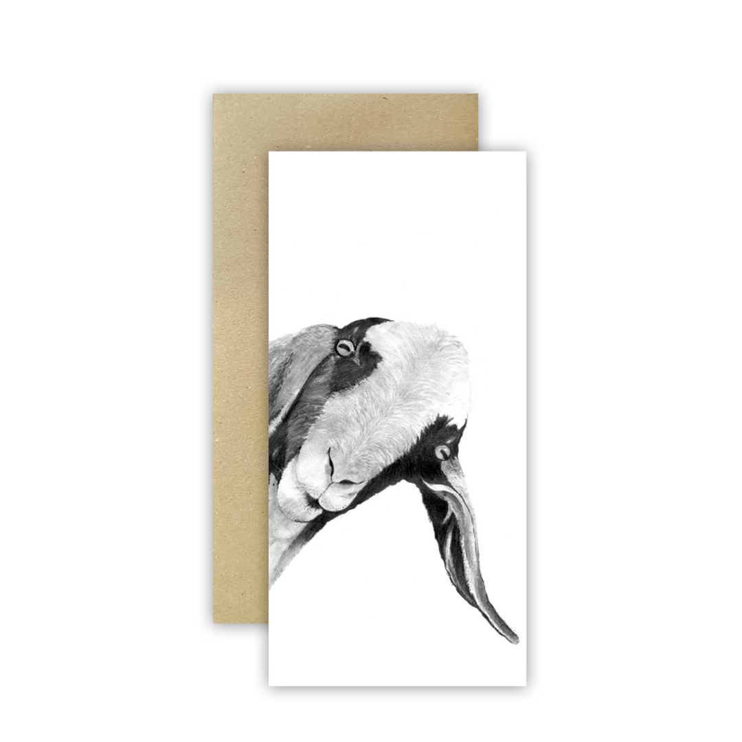 Cathy Hamilton Artworks - Card Goat | Willow - Hunter Valley