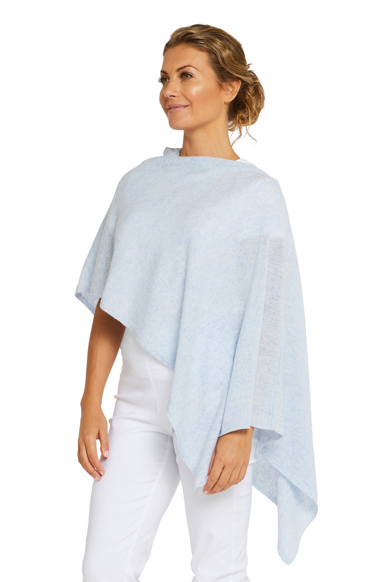 Esperance & Co Cashmere Topper - Periwinkle | Willow - Hunter Valley